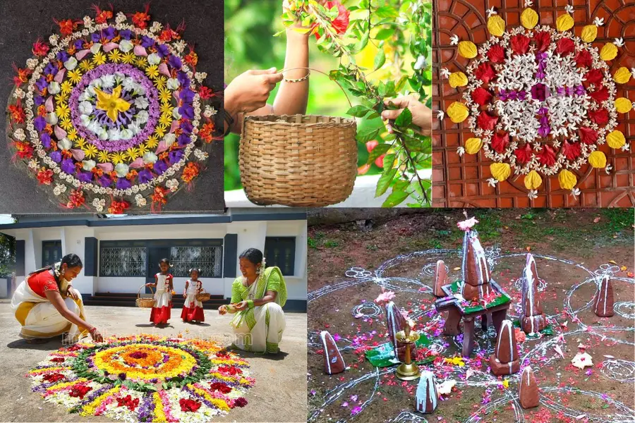 The spirit of Onam in geometry: Pookkalams blooming with nature’s ...