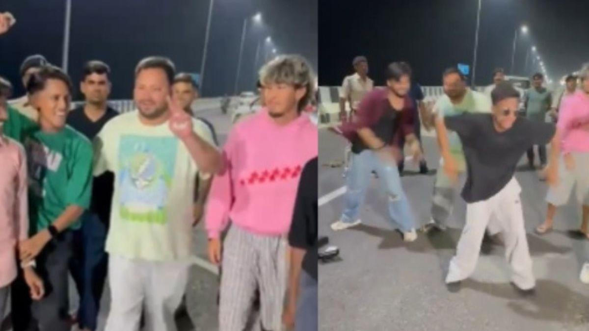 WATCH: Tejashwi Yadav joins youngsters for late-night reel in Patna ...