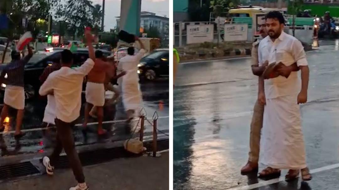 ബജറ്റ് പ്രതിഷേധം; ആലുവയില്‍ മുഖ്യമന്ത്രിക്കുനേരെ കരിങ്കൊടി വീശി യൂത്ത് ...