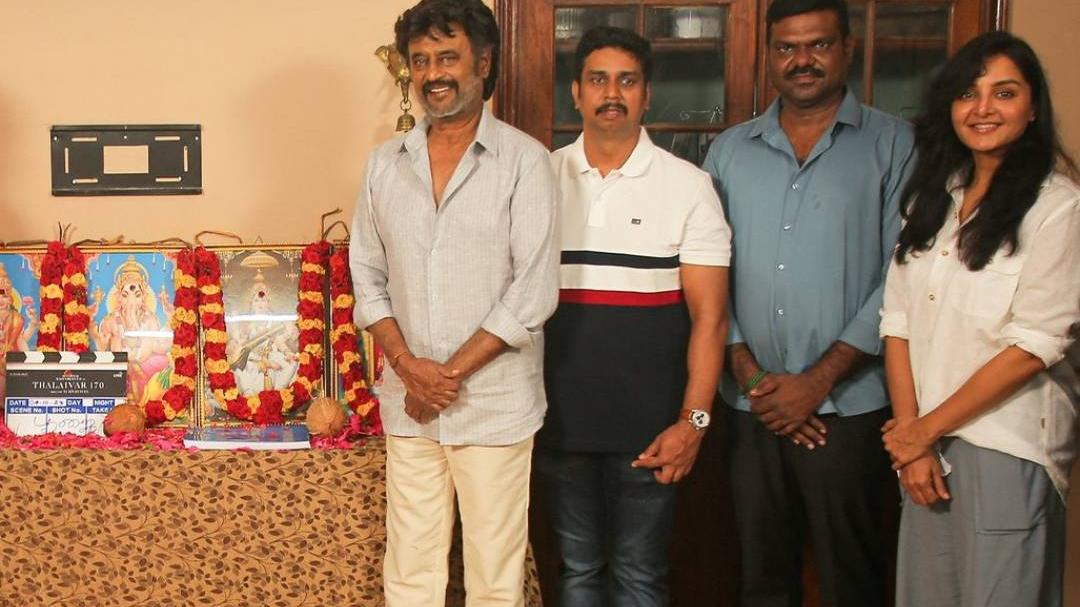 സ്‌റ്റൈലിഷായി രജനികാന്ത്; തിരുവനന്തപുരത്ത് 'തലൈവര്‍ 170' ന് തുടക്കമായി