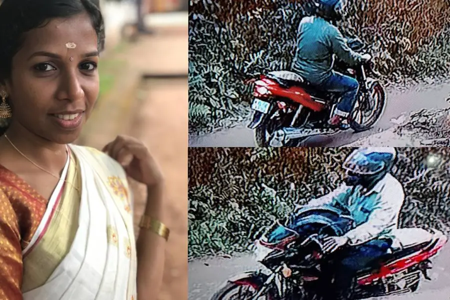 കൊലയ്ക്ക് മുൻപും ശേഷവും മുജീബ് റഹ്‌മാൻ ബൈക്കിൽ പോകുന്ന CCTV ദൃശ്യം ...