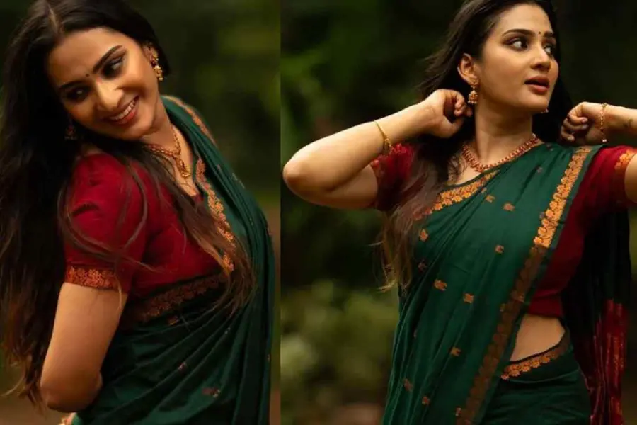 സാരിയില്‍ നാടന്‍ സുന്ദരിയായി അദിതി രവി; സഞ്ചിയും തൂക്കി എങ്ങോട്ടാണെന്ന് ...