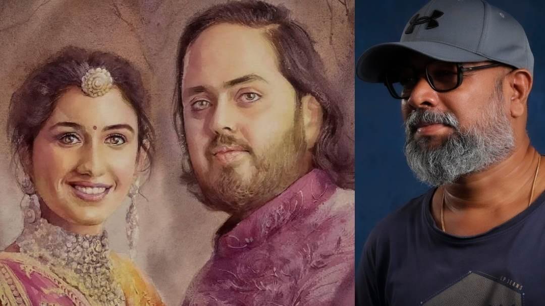 സിങ്കപ്പൂരിലിരുന്ന് മലയാളി വരച്ചു, അംബാനിയുടെ വീട്ടിൽ അലങ്കാരമായി ഈ ...
