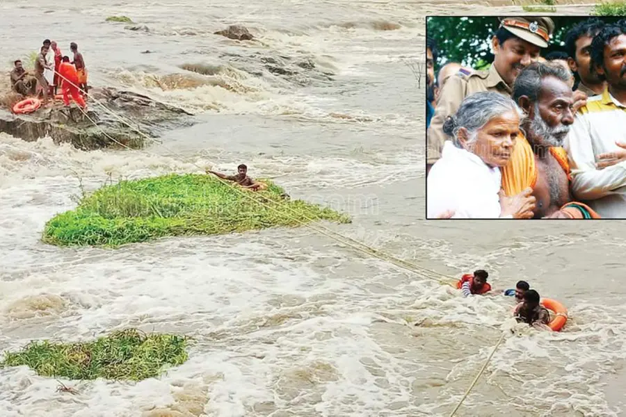 പ്രതീക്ഷകളസ്തമിച്ച് മരണം മുഖാമുഖം കണ്ട് പുഴനടുവിൽ നാലുപേ ...