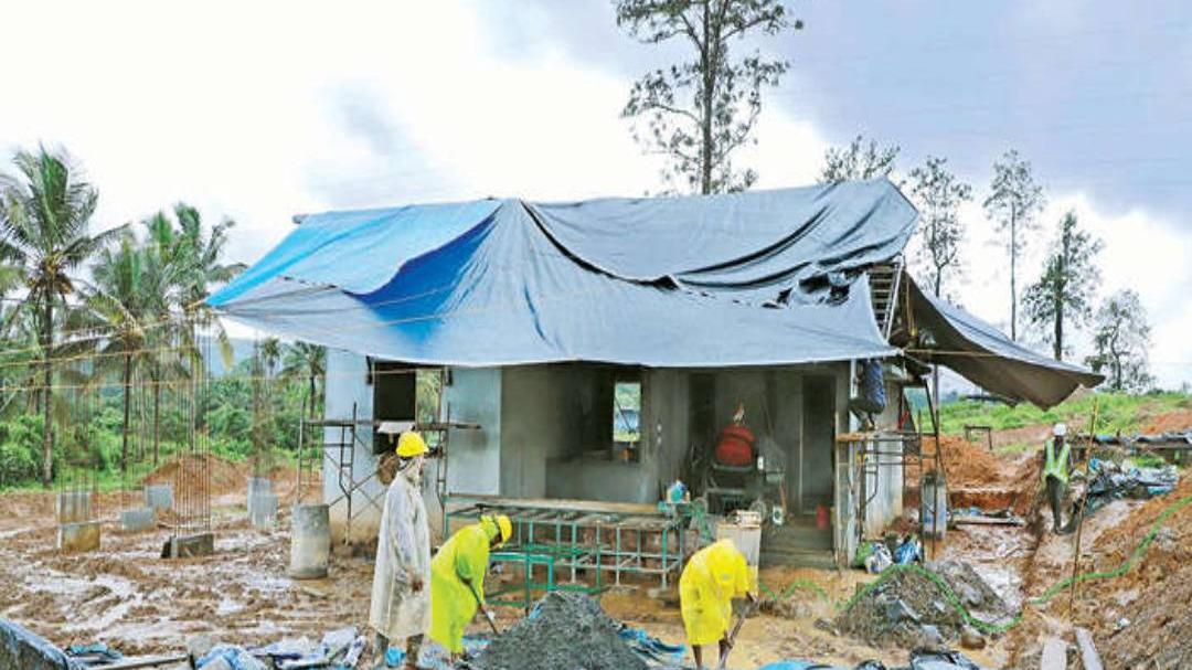 ചൂരല്‍മല-മുണ്ടക്കൈ പുനരധിവാസം: ടൗണ്‍ഷിപ്പിലെ മാതൃകാവീടിന്റെ നിര്‍മാണം ...