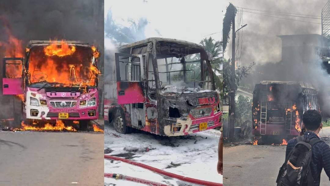 സന ബസ് കത്തിച്ചതോ? ദുരൂഹതയെന്ന് ഉടമ; സിപിഐ നേതാവിനെതിരേ ഗുരുതര ആരോപണം ...