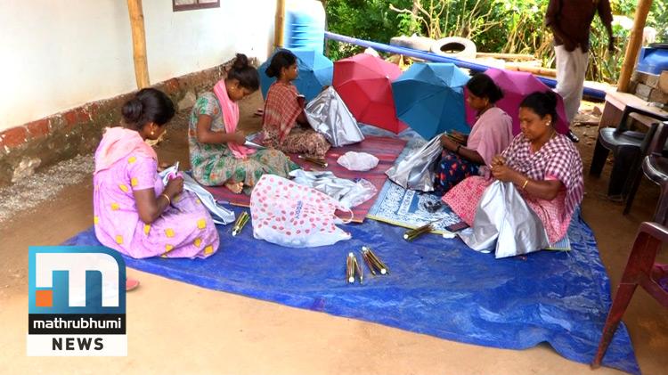 Initiative Of Attappadi Tribal Women: Karthumbi Umbrellas Available In ...