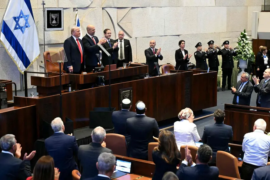 Standing ovation for Trump as Netanyahu calls him Israel’s ‘greatest ...
