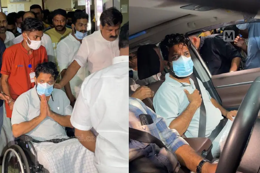 ഷാഫി പറമ്പിൽ എംപി ആശുപത്രി വിട്ടു, മടങ്ങിയത് കോഴിക്കോട്ടെ വീട്ടിലേക്ക്