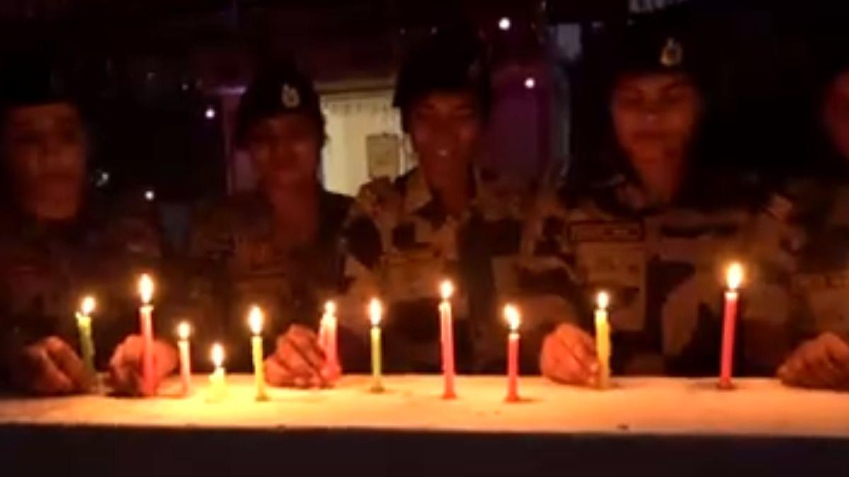 BSF personnel celebrate Diwali at Samba border, spreading festive cheer ...
