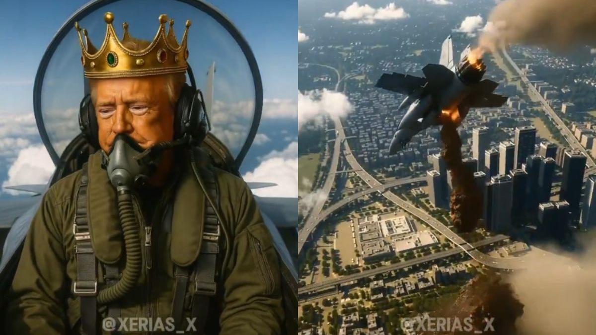 'King Trump': US President posts controversial AI video dumping mud on ...