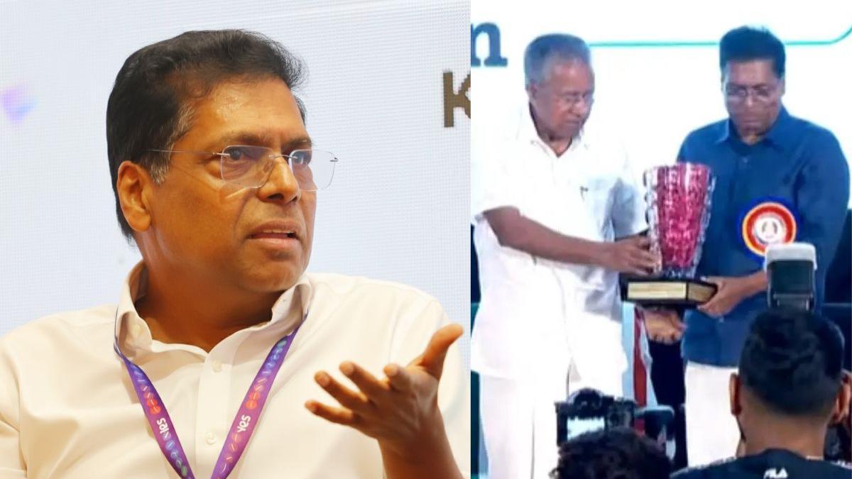K Madhavan honoured with PV Sami Memorial Award by Kerala Chief Minister
