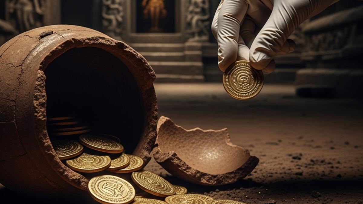 Hidden Chola treasure? Ancient gold coins discovered during temple ...