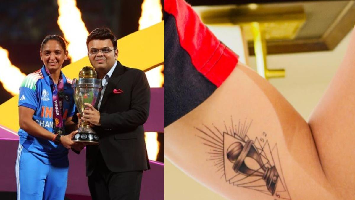 Harmanpreet Kaur gets World Cup trophy tattoo after historic win ...