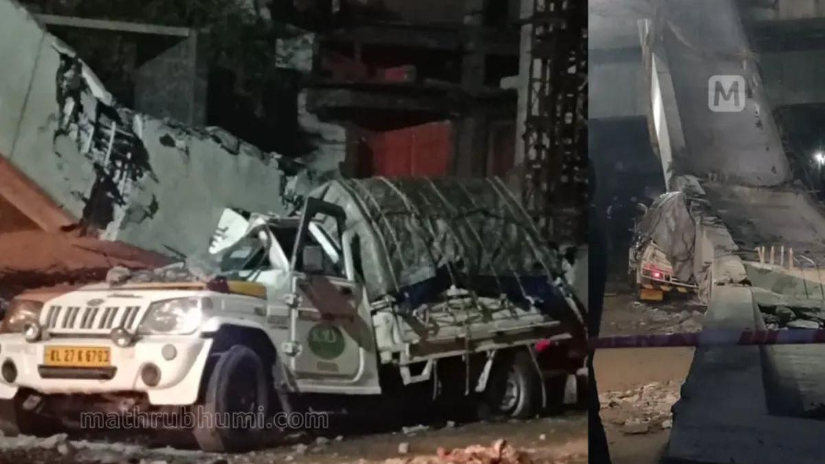 Concrete girder falls on van during Aroor–Thuravoor flyover ...