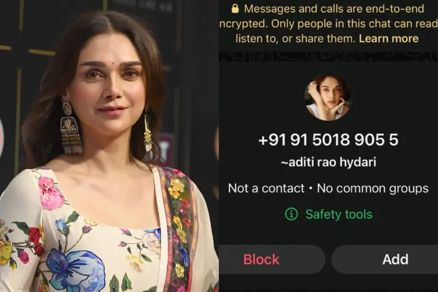 ‘It’s not me…,’ Actor Aditi Rao Hydari warns fans about impersonation ...
