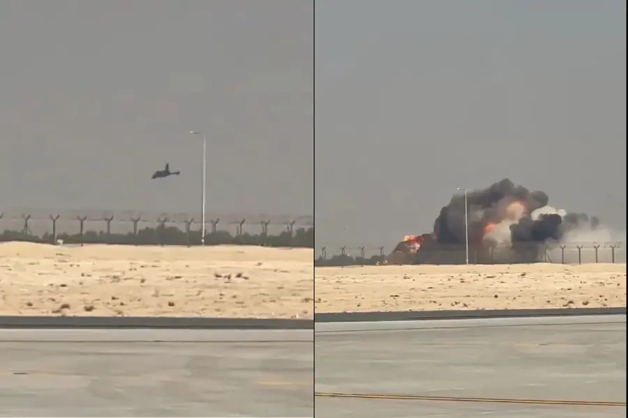 Harrowing crash: Videos capture moment Indian Tejas Jet crashes during ...