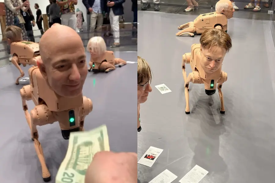 Why do these new robot dogs have the faces of tech giants? Here's the ...