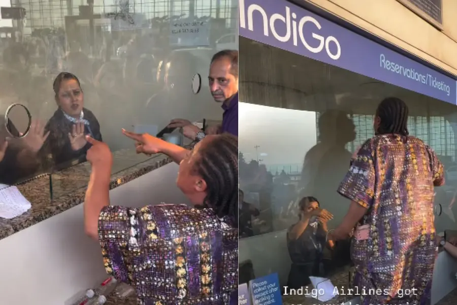 WATCH | Woman climbs IndiGo counter at Mumbai airport amid flight ...
