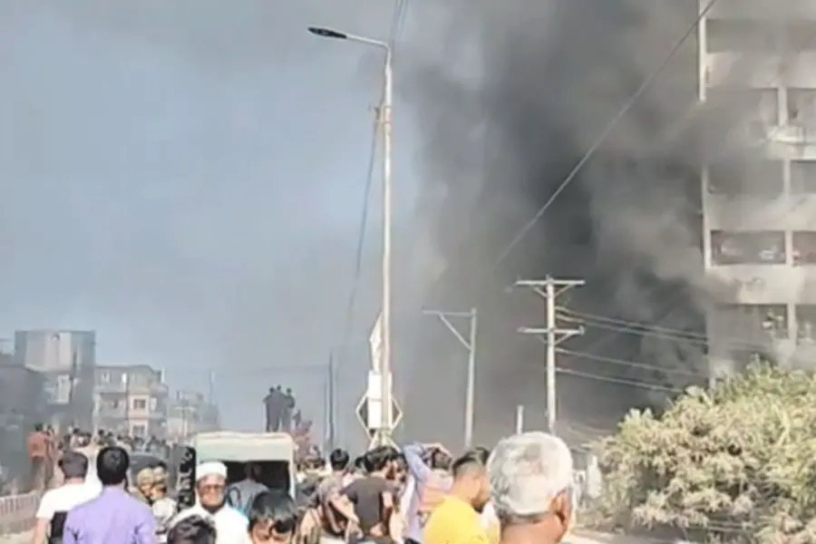 Dhaka market blaze: 42 rescued as fire engulfs 12-storey Jabal E Nur Tower