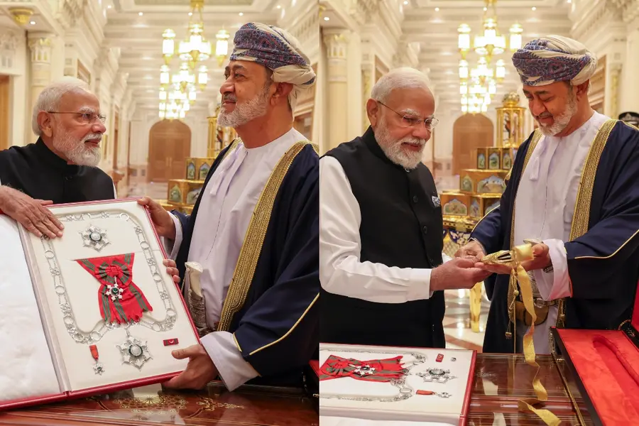 PM Modi conferred with Order of Oman; dedicates honour to the people of ...