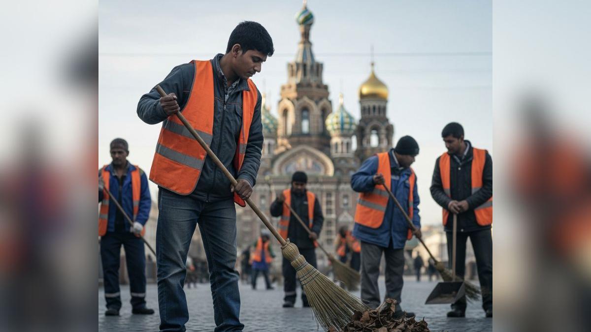 Indian migrants take up street cleaning jobs in Russia; one claims ex-IT, Microsoft experience