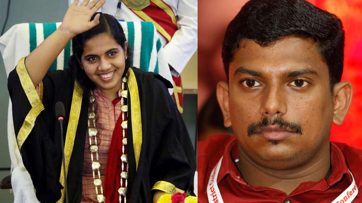 Notice issued to Arya Rajendran, Sachin Dev in KSRTC driver assault case