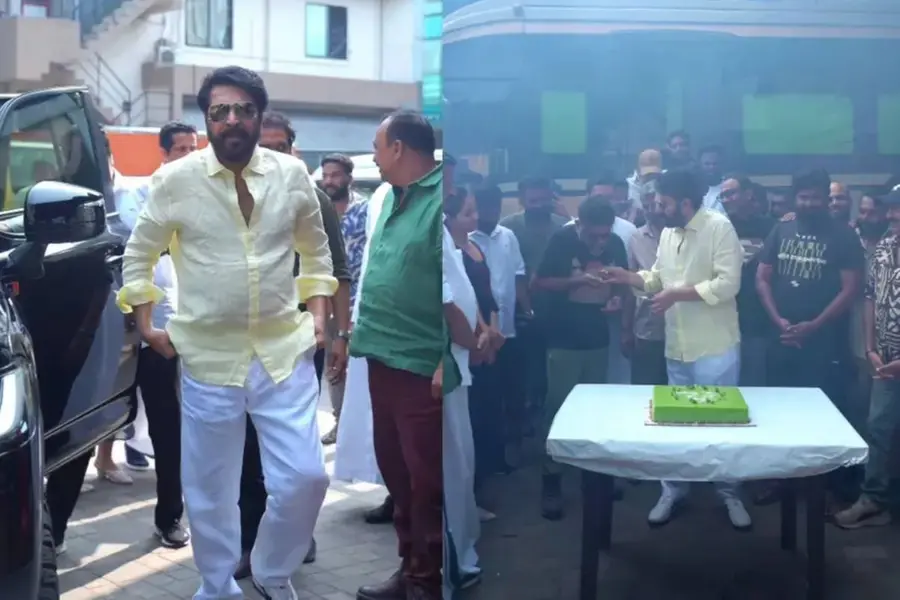 Mammootty celebrates new year on the sets of ‘Patriot’; cuts cake | WATCH