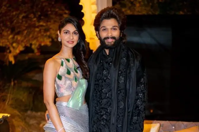 Viral video shows Allu Arjun struggling to protect wife amid fan frenzy ...