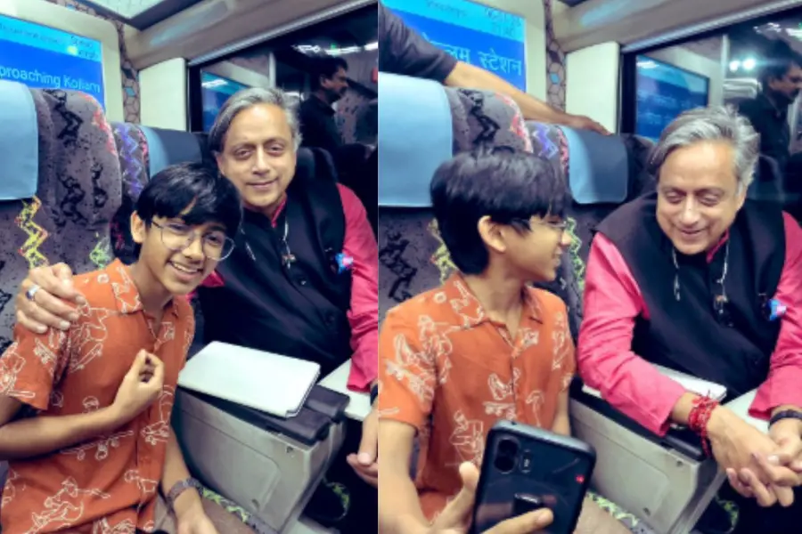 Shashi Tharoor meets teen AI prodigy on Vande Bharat; hails India’s ...