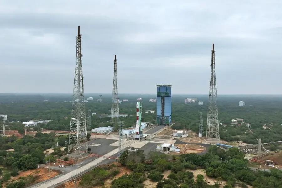 ISRO PSLV-C62 ready for liftoff with EOS-N1 and 14 co-passenger ...