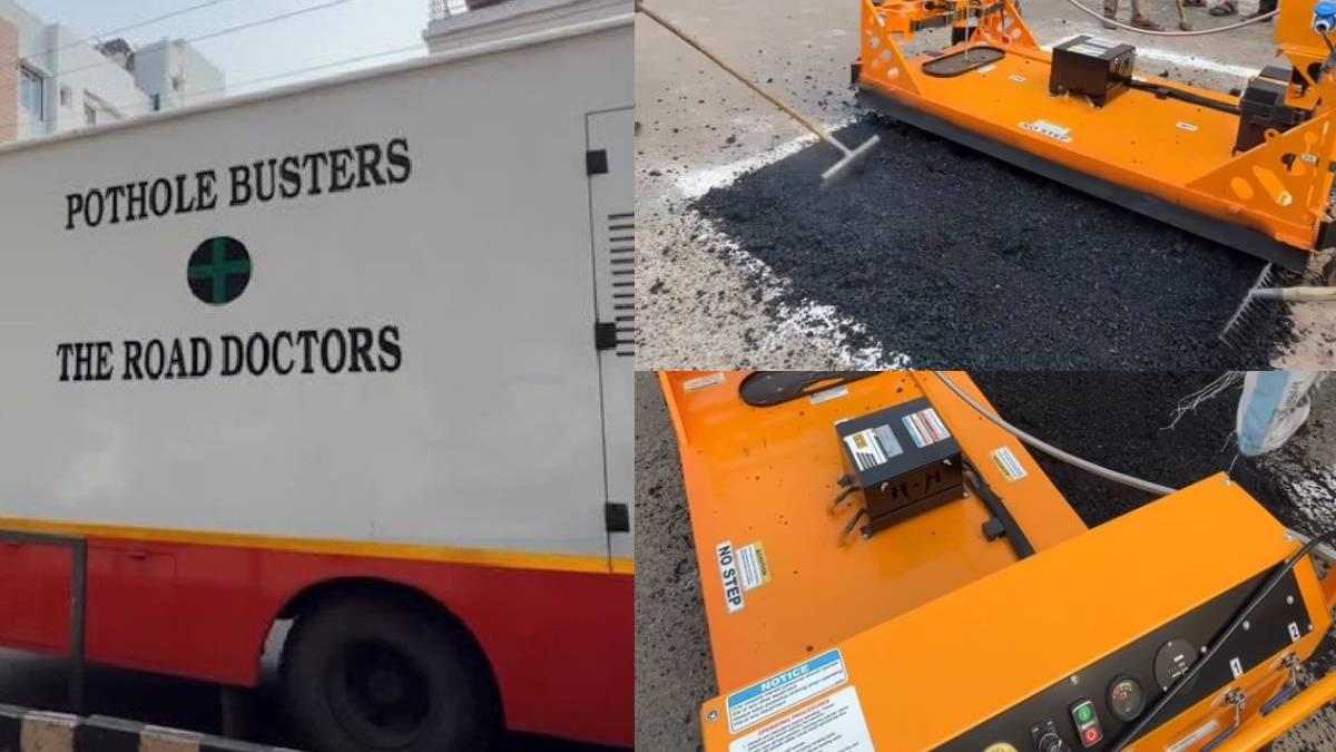 റോഡിൽ കുഴിയുണ്ടോ, 'റോഡ് ഡോക്ടർ' അടയ്ക്കും; നല്ല മാതൃകയെന്ന് ജനങ്ങൾ