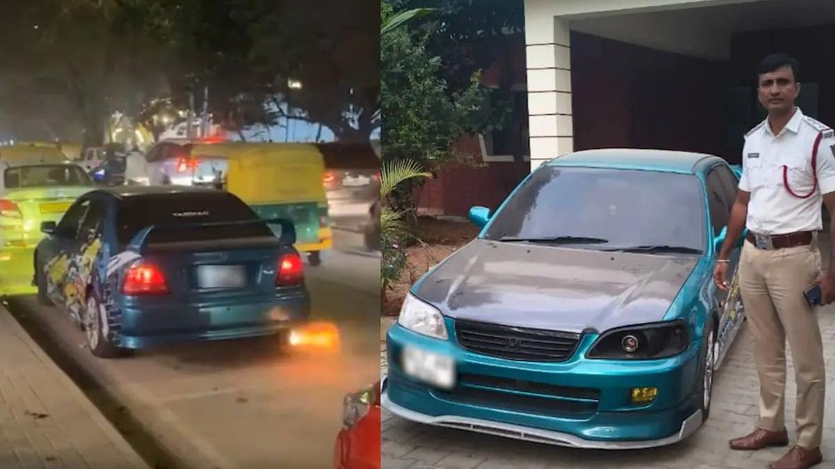 Fire from the exhaust: Bengaluru fines student ₹1.11 lakh for flame ...