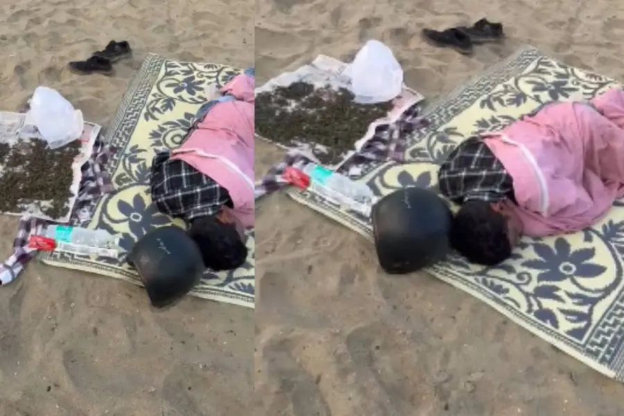 Nap gone wrong! Man dozes off while drying ganja, nabbed by police | WATCH