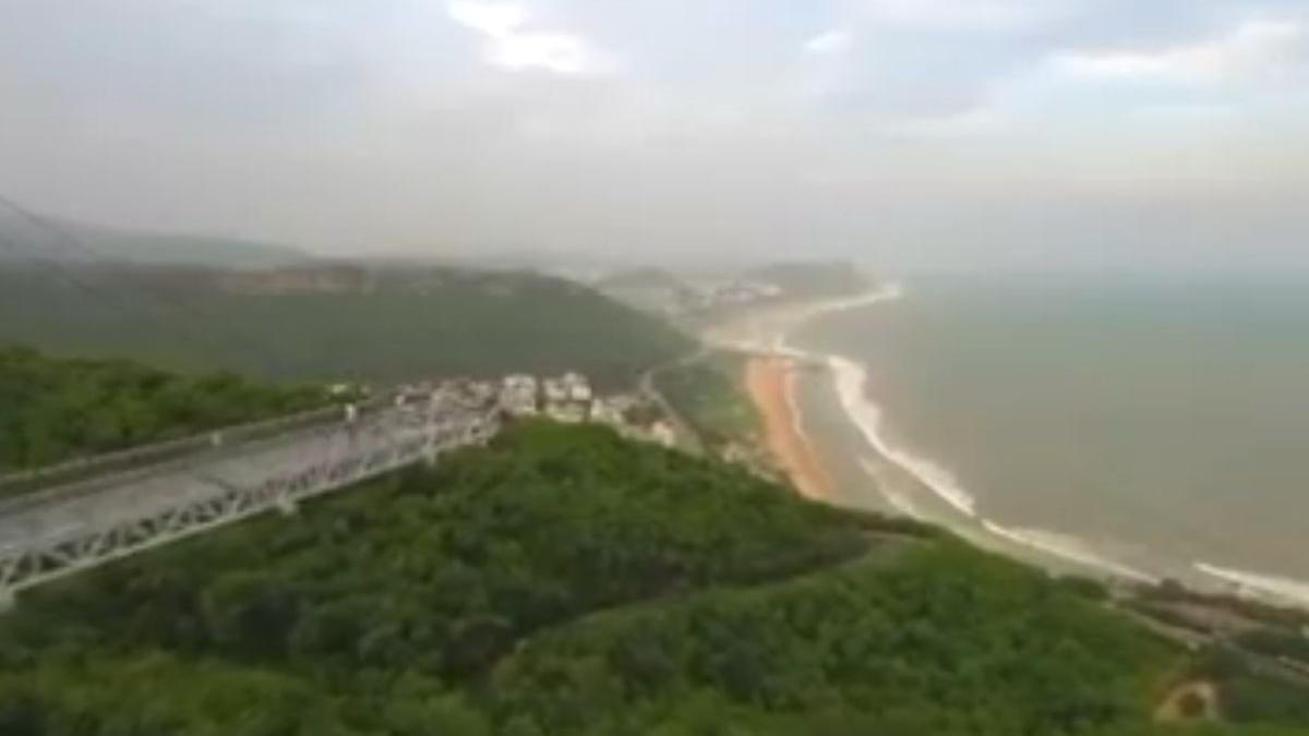Glass Skywalk in Visakhapatnam offers thrilling views from 1,000 feet ...