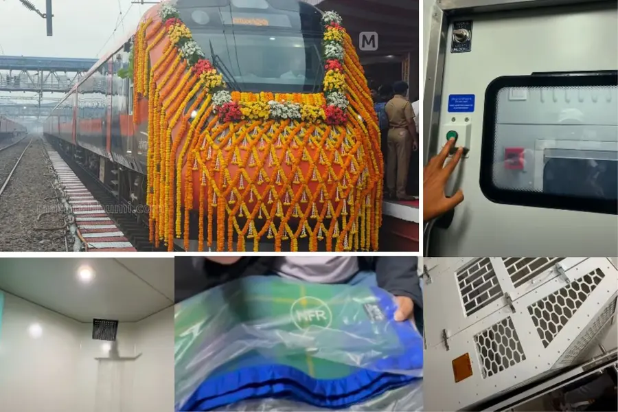 Smart glass, showers, pet boxes: Inside Vande Bharat Sleeper’s 5-star ...