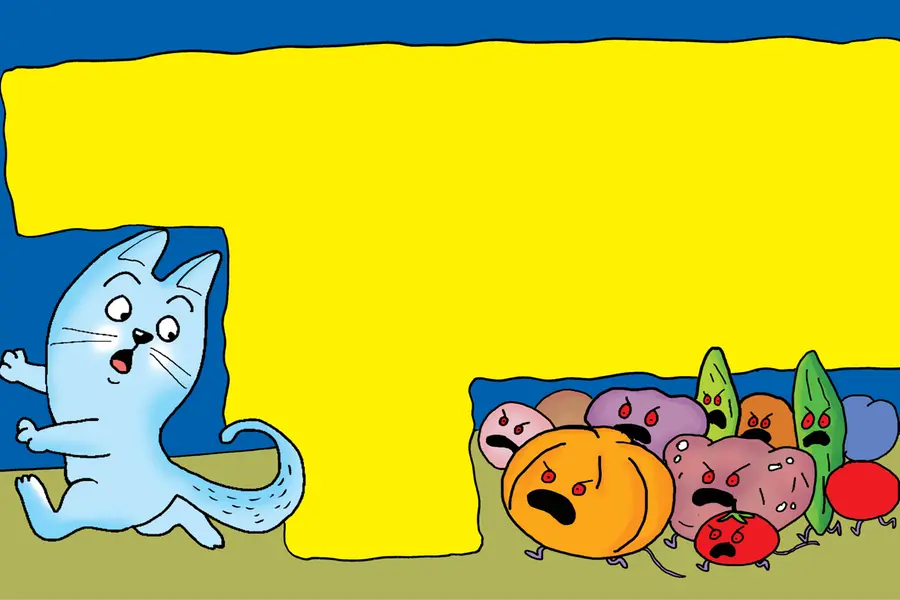 പച്ചക്കറിഭൂതത്തെ പേടിച്ച പൂച്ചയെ അറിയാമോ? അങ്ങനെയുമുണ്ടൊരു കഥ...