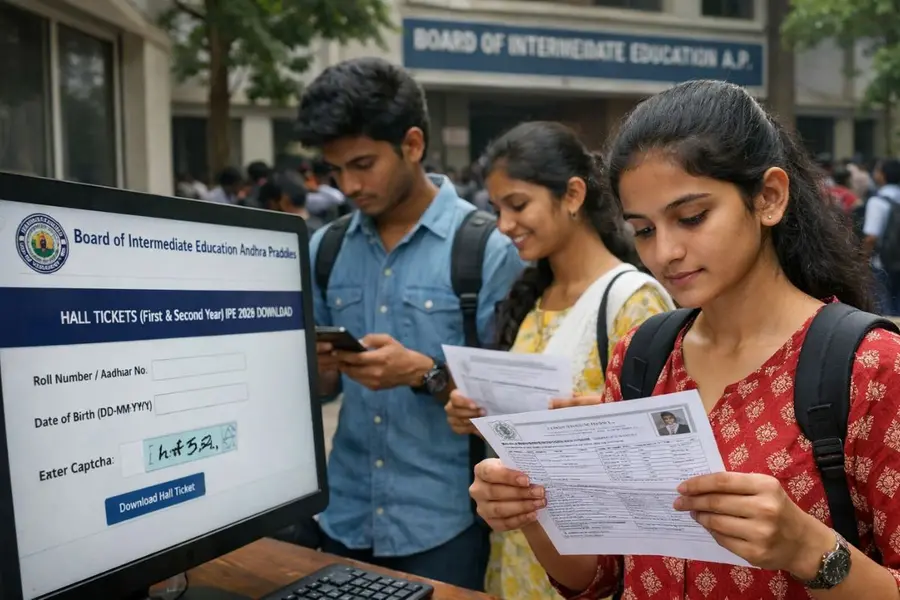 AP Inter Hall Ticket 2026 OUT: Download BIEAP 1st, and 2nd year admit ...