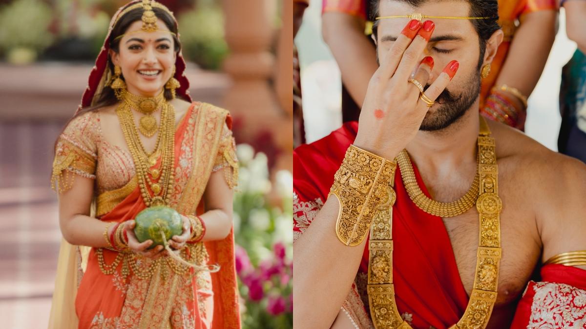 Rashmika Mandanna–Vijay Deverakonda wedding looks decoded: Traditional ...