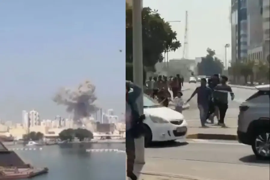Videos show chaos as explosions rock Bahrain, UAE and Qatar | VIDEO ...