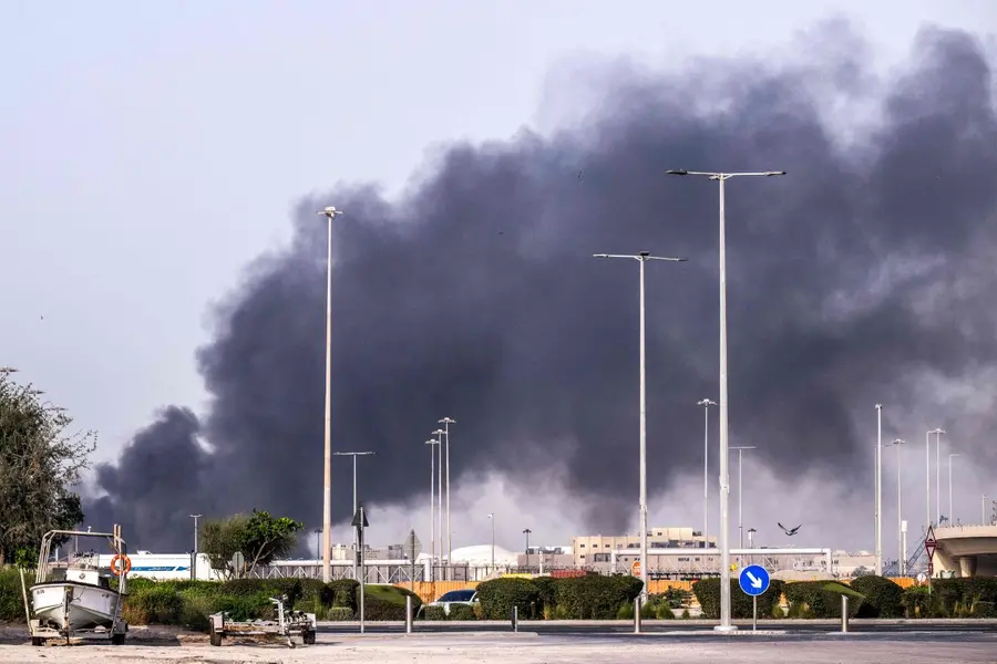 Another strike | Iranian drone attack sparks fire at Abu Dhabi naval ...