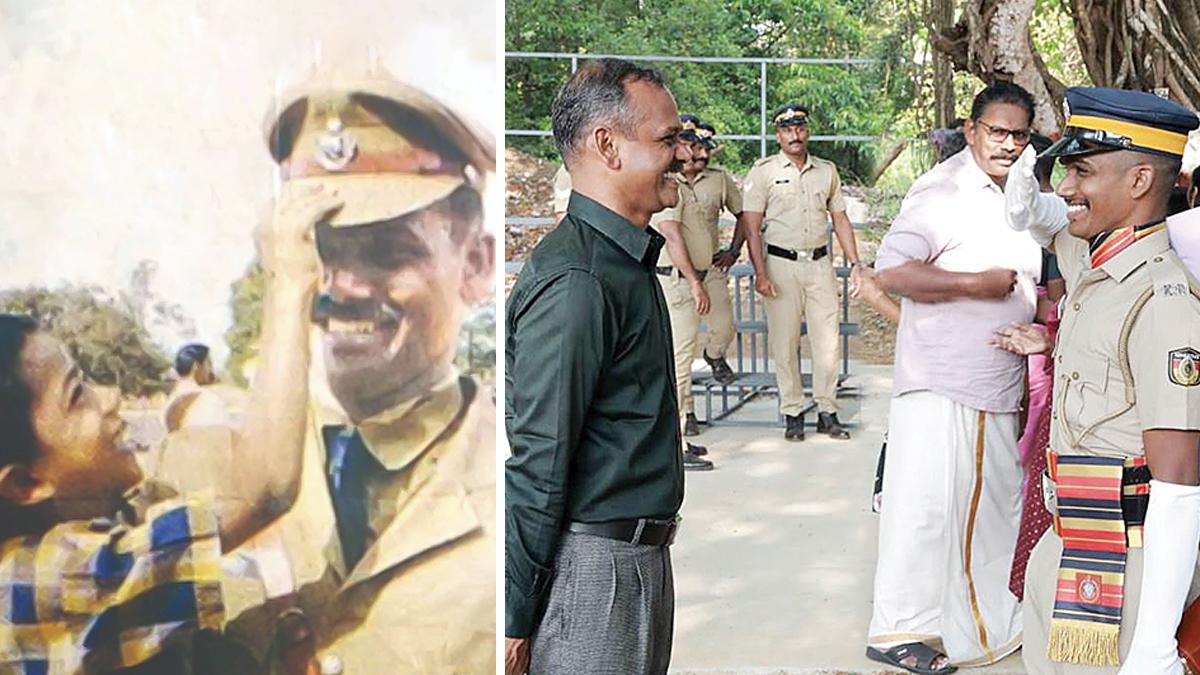 From touching the cap to wearing it: A Kerala cop’s first salute to his ...
