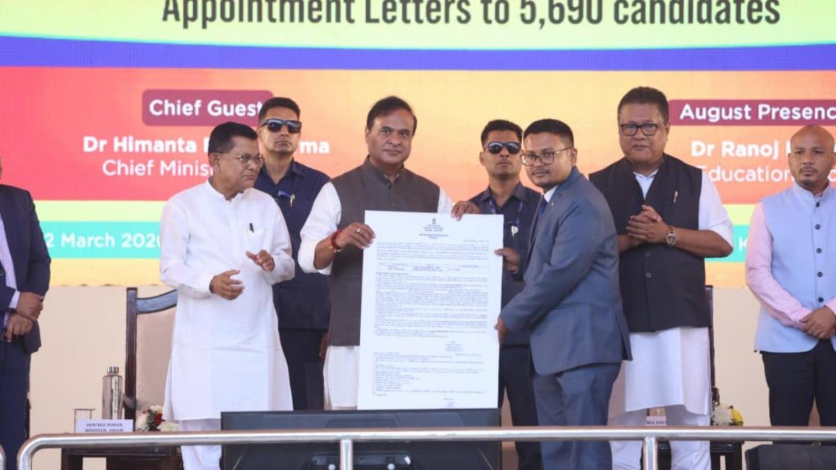 Over 5,600 teachers receive appointment letters from Assam government ...