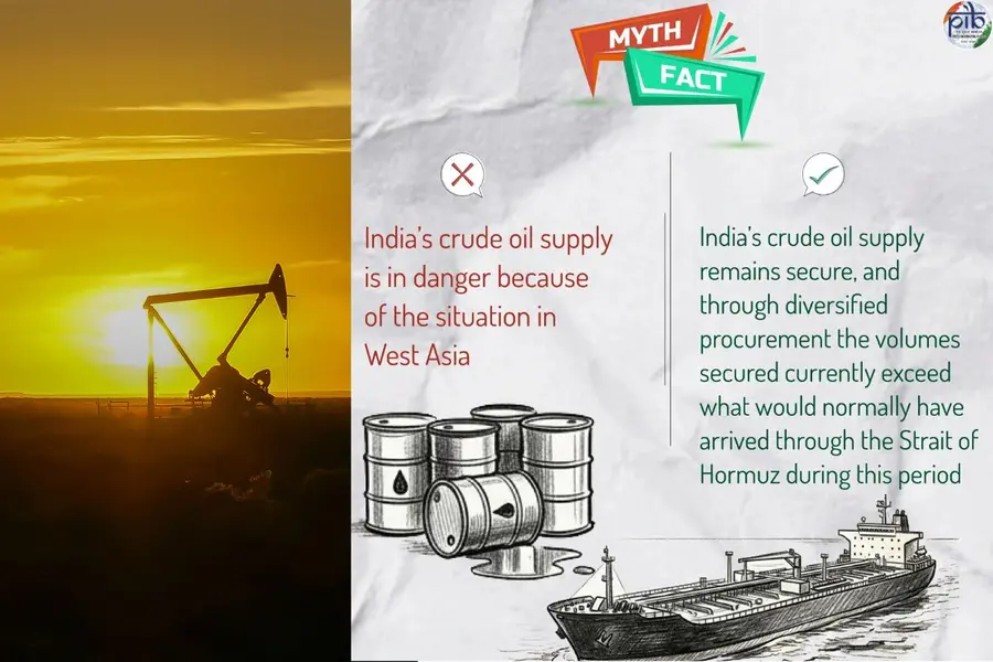 Fact check: No crude oil shortage in India despite West Asia tensions ...