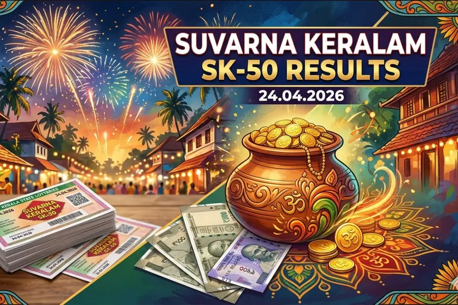 Suvarna Keralam SK 50 Kerala lottery result today (24.04.2026): Check ...