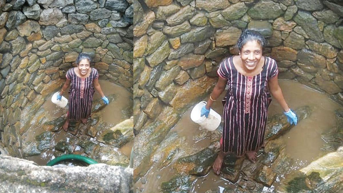 Idukki Panchayat Member Cleans Public Well to Ensure Clean Drinking ...