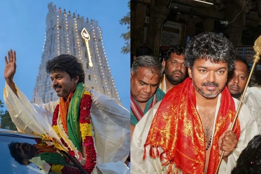 TVK chief Vijay seeks blessings at Tiruchendur temple amid high-stakes ...