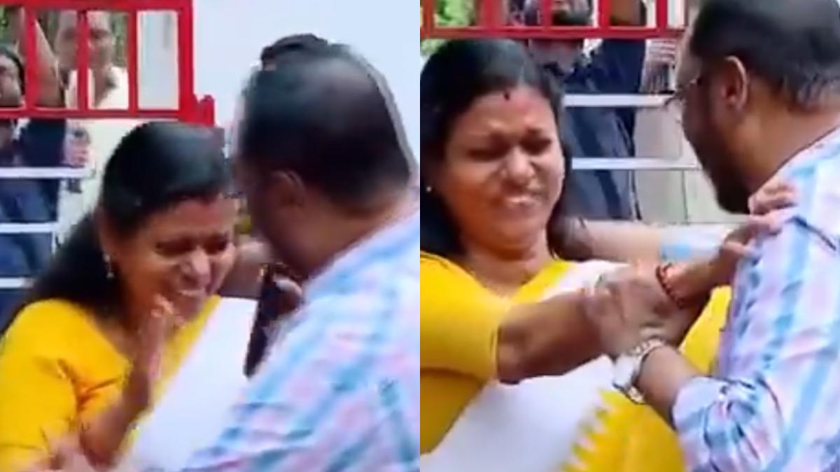 Cherian Philip Tries to Embrace Bindu Krishna; MLA-Elect Declines ...