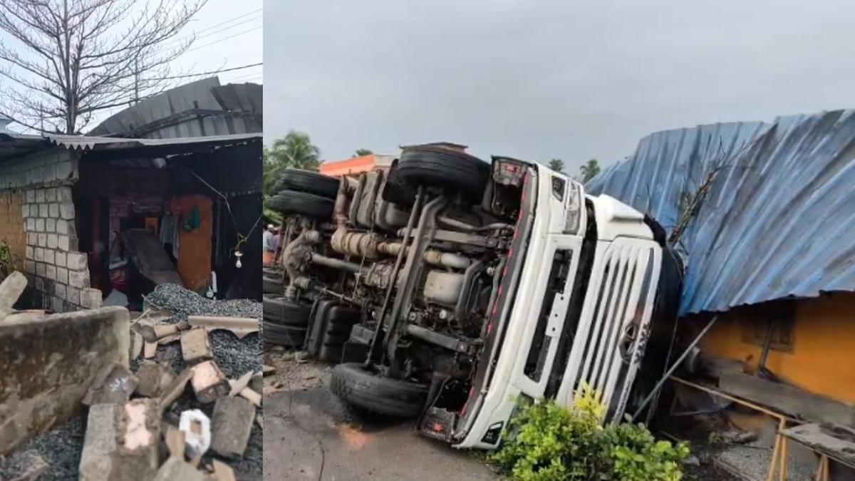 Elderly Woman Dies as Tipper Lorry Crashes into House in Adoor ...