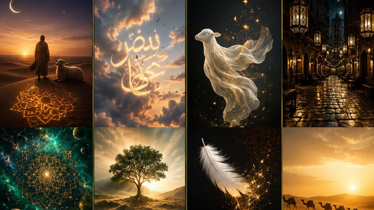 Eid Al-Adha card prompts you can copy to create cinematic Instagram ...